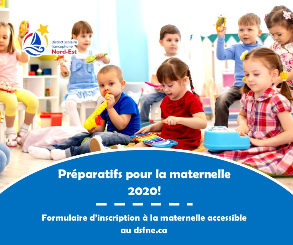 Préparatif pour la maternelle 2020 - District scolaire francophone Nord-Est